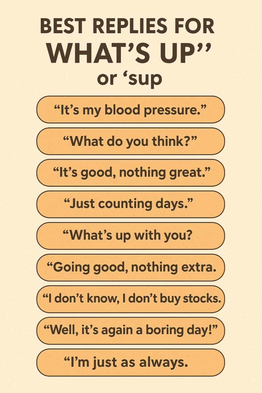 31 Quick & Easy Replies for What's Up or ssup — Trending Us