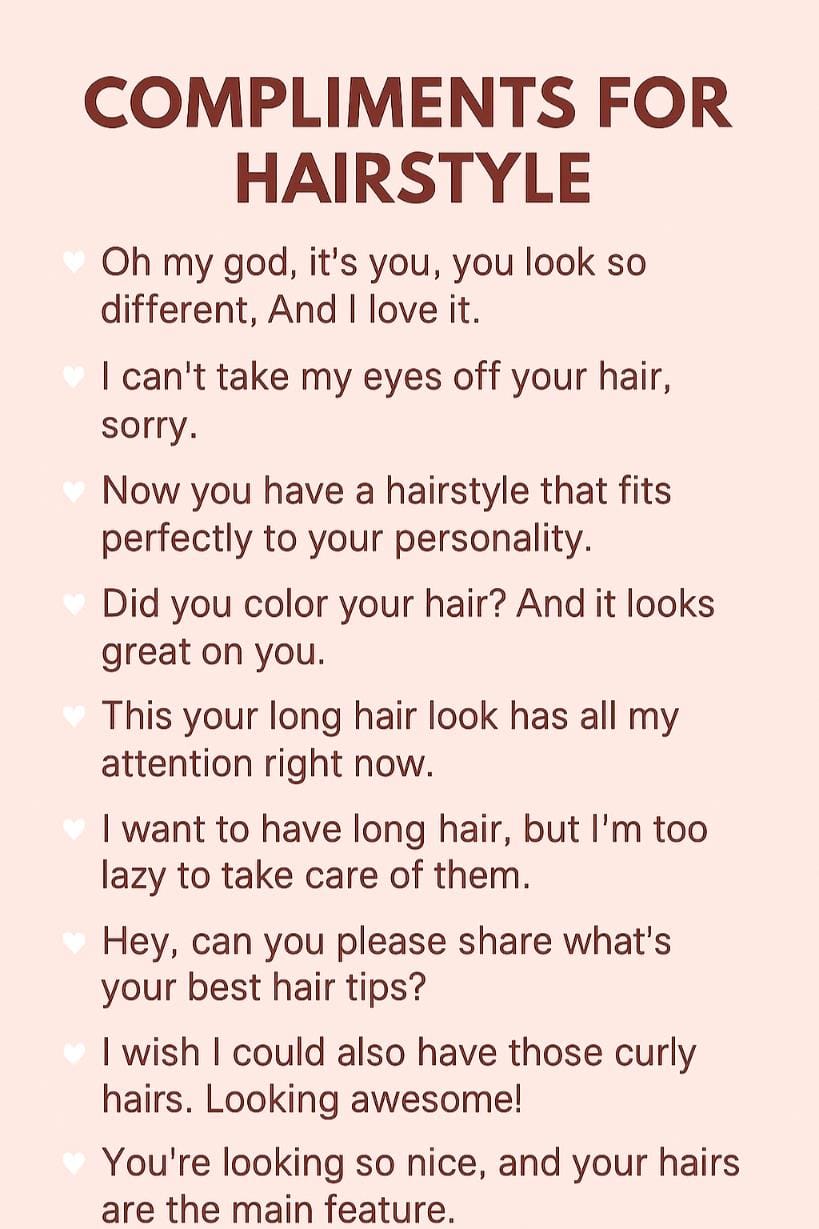 95+ Compliments for Hairstyle to Make Someone's Day — Trending Us