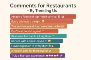 115+ Feedback Comments For Restaurant On Their Food And Services ...