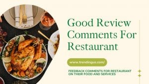 115+ Feedback Comments For Restaurant On Their Food And Services ...