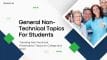 79 Trending Non-Technical Presentation Topics for College or Work ...