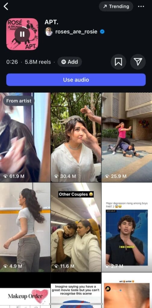 21+ Trending Songs for Instagram Reels Today — Trending Us