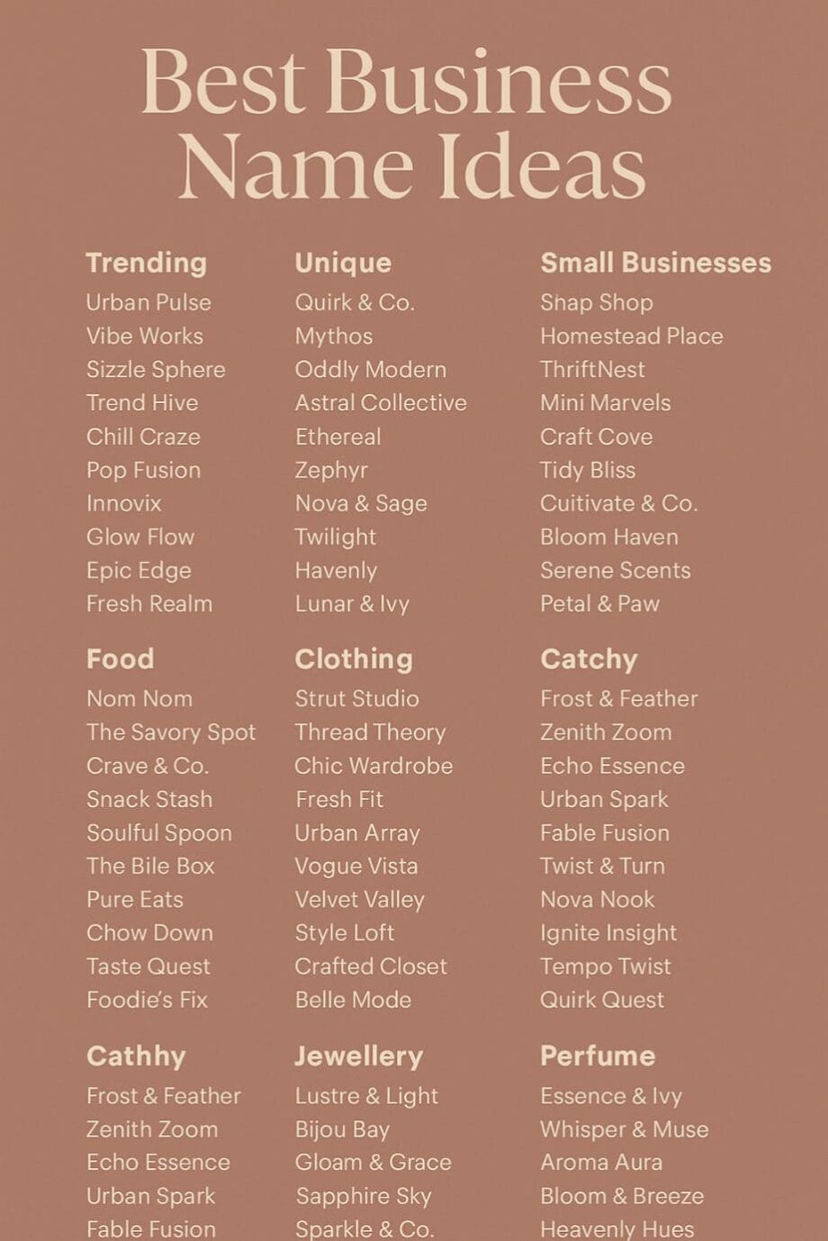 143+ Best Business Name Ideas to Make Your Brand Pop! — Trending Us