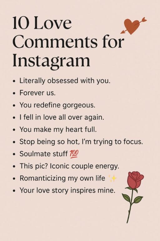 265+ Love Comments for Instagram That Hit Right in the Feels — Trending Us