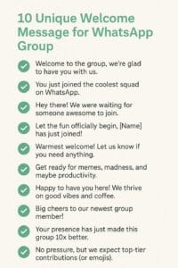 50+ Special Welcome Messages for WhatsApp Group — Trending Us