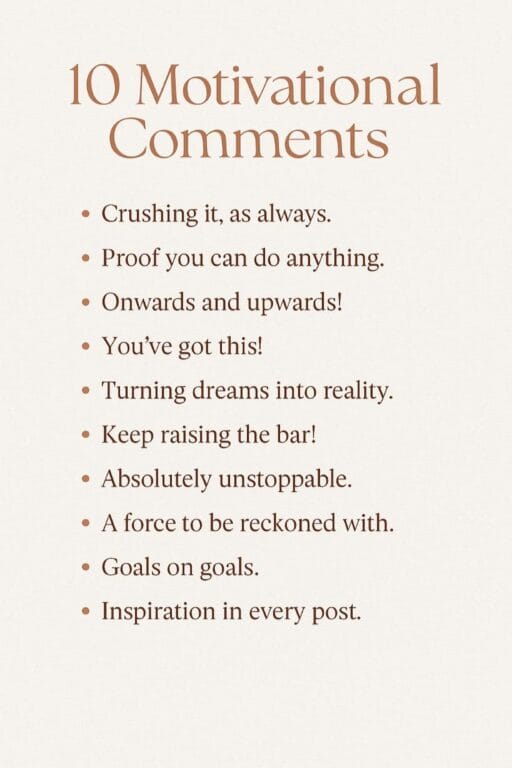 153+ Best Motivational Comments That Will Instantly Uplift the Mindset ...