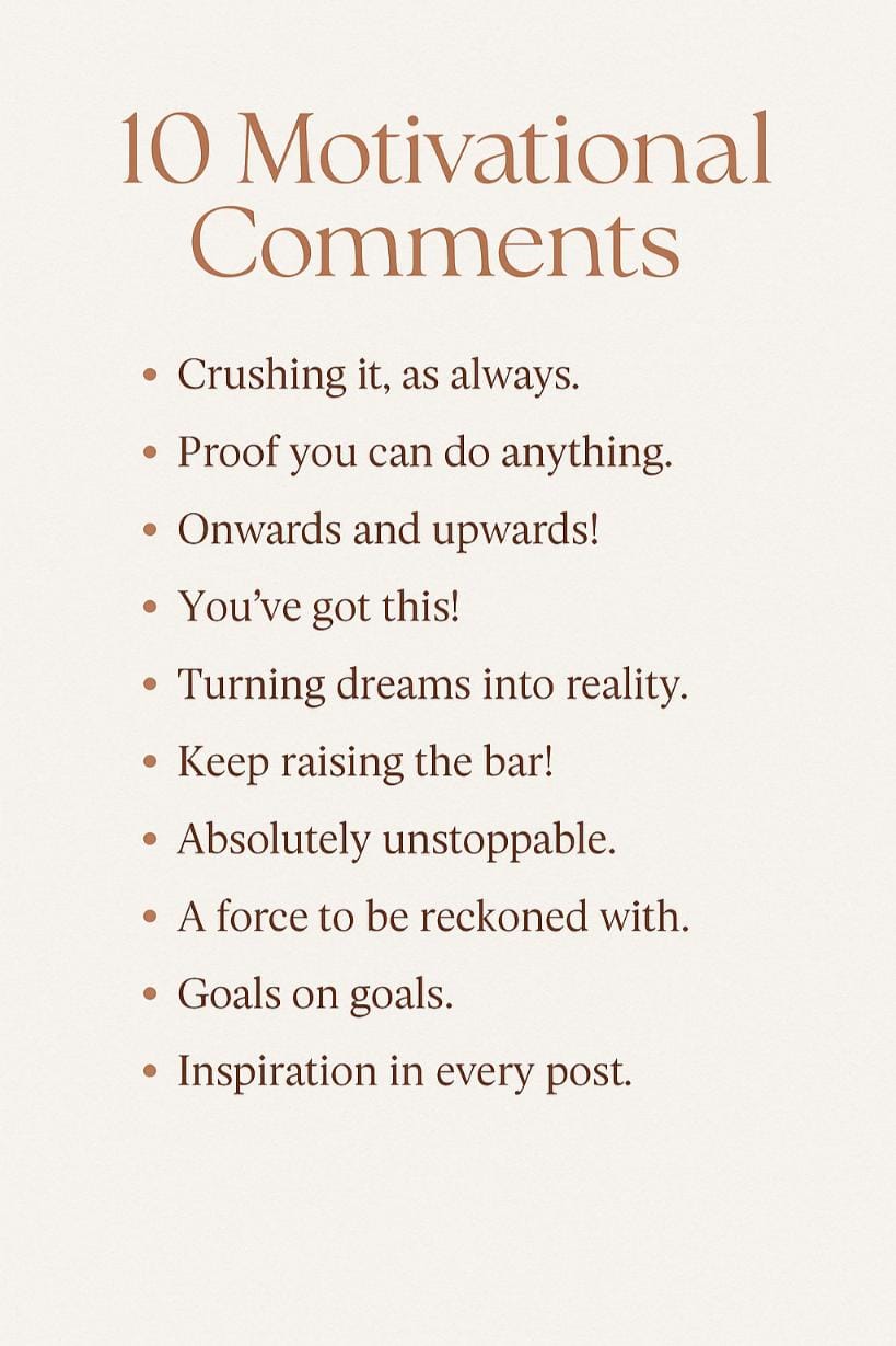 153+ Best Motivational Comments That Will Instantly Uplift the Mindset ...