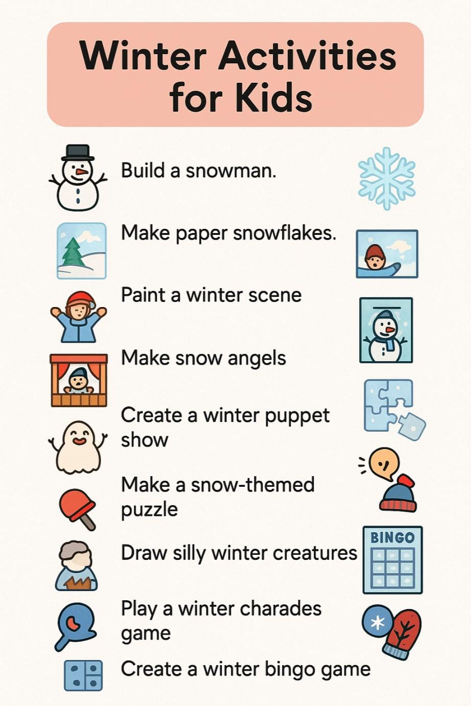 80+ Fun Winter Activities for Kids in School or At Home — Trending Us