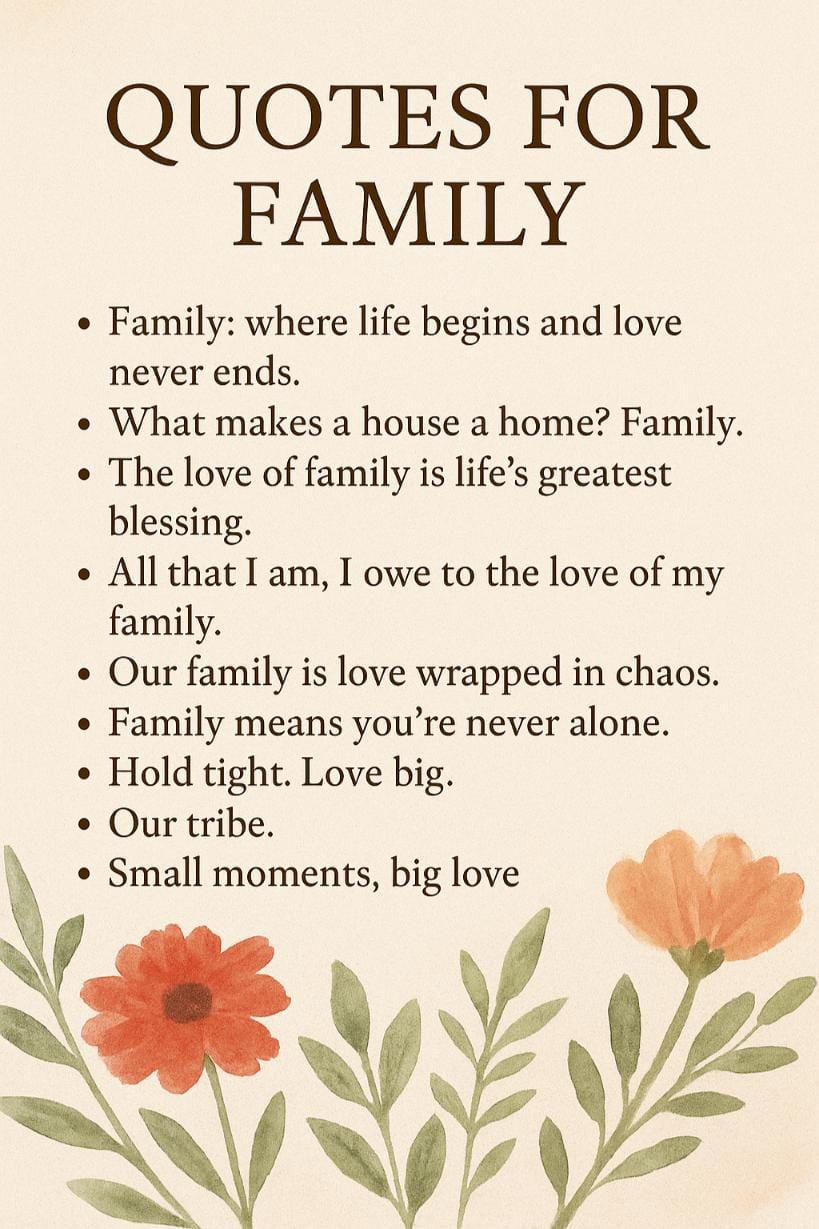 140+ Best Quotes for Family that Show You Feel Blessed — Trending Us