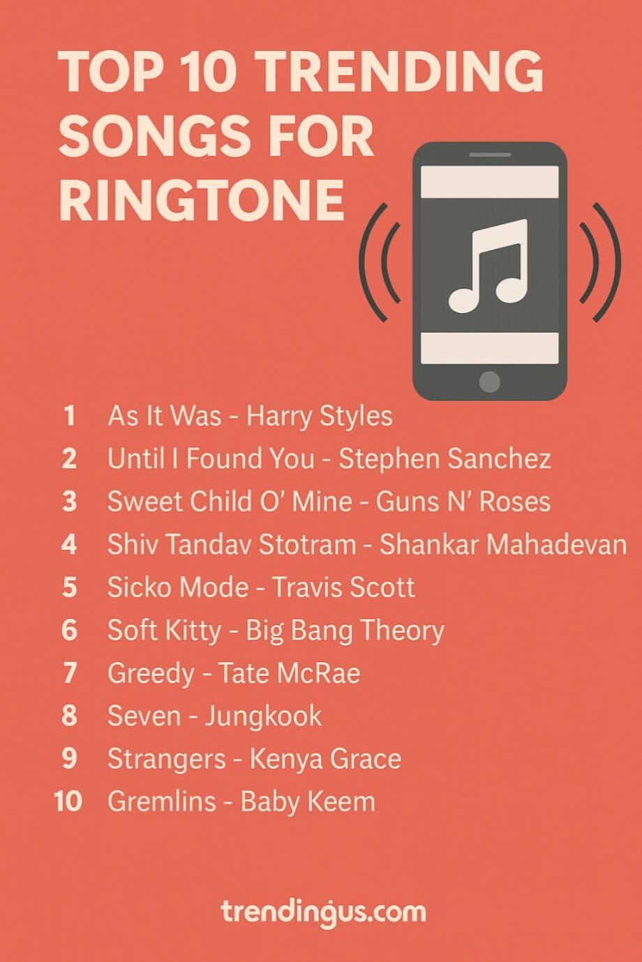 165+ Trending Songs for Ringtone That Hit Different Every Time Your ...