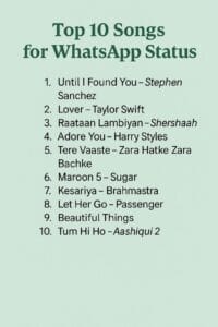 116+ Trending Songs for WhatsApp Status That Instantly Set the Mood ...