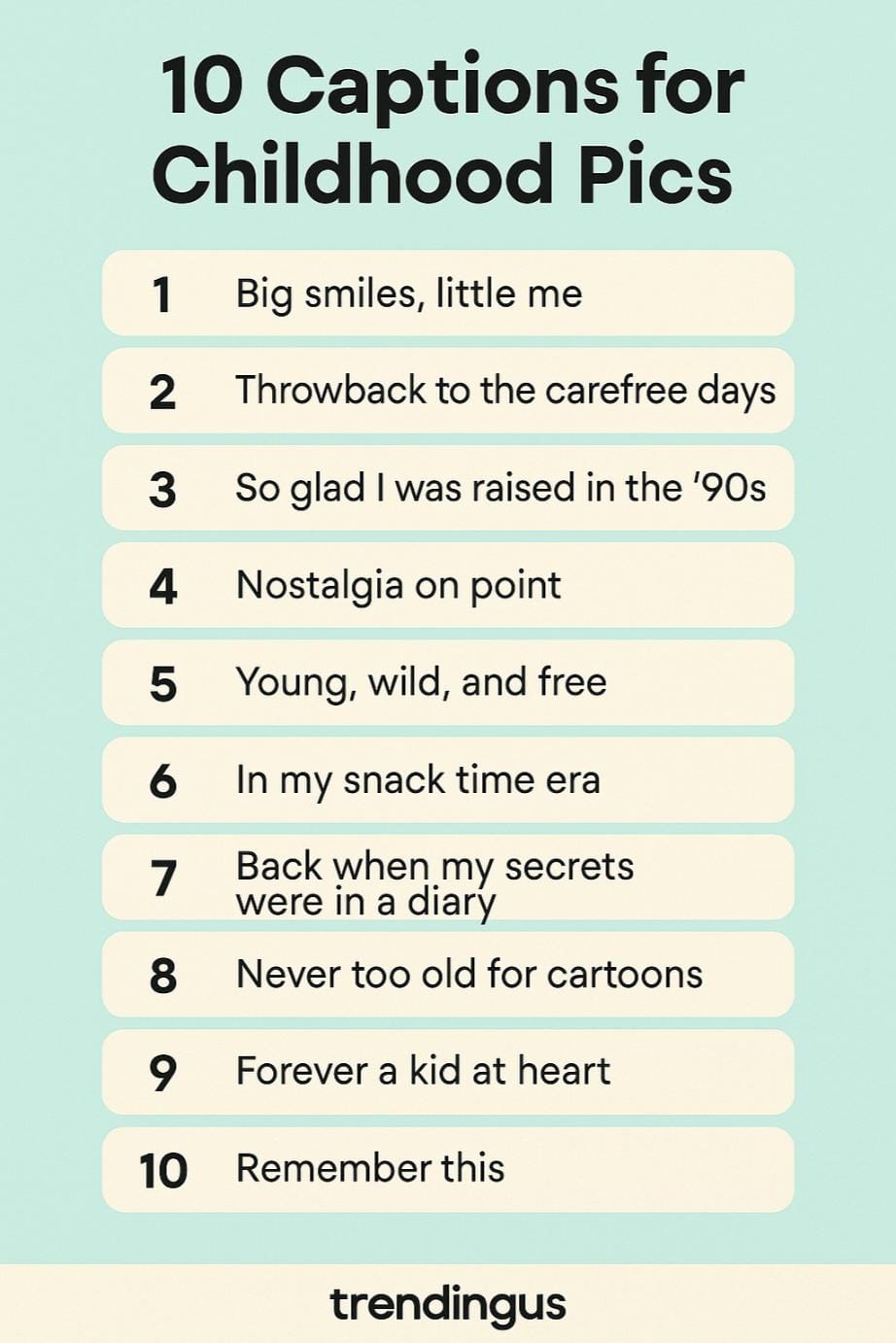 200+ Captions for Childhood Pics to Make You Nostalgic — Trending Us