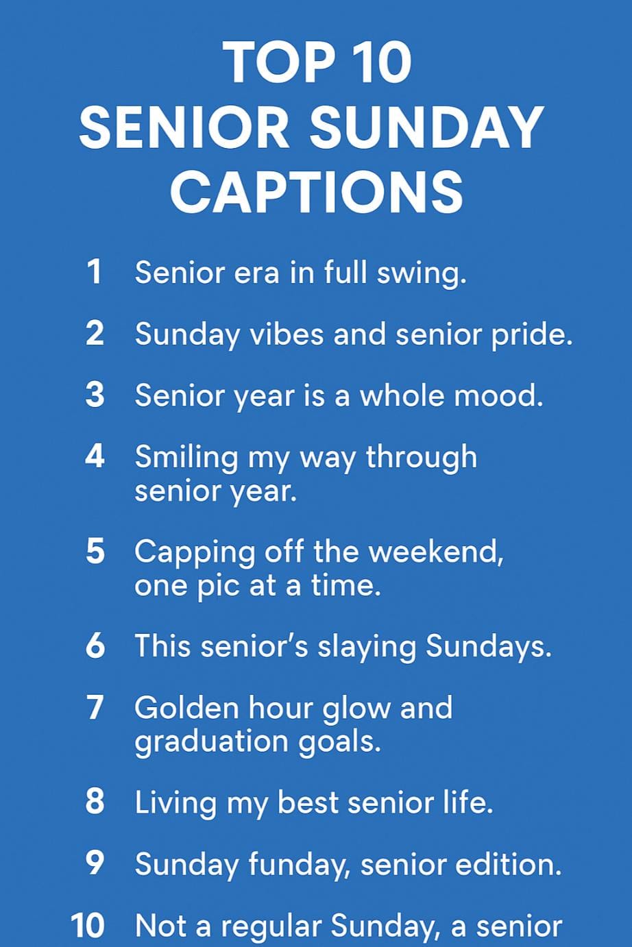 100+ Senior Sunday Captions to Make Your Grad Posts Iconic — Trending Us
