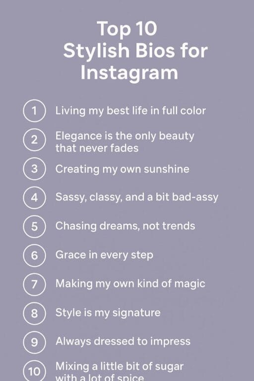 111+ Best Stylish Bios for Instagram That Deserve a Compliment ...
