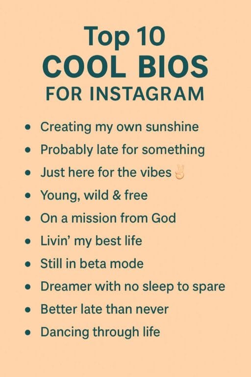 150+ Top Cool Bios for Instagram to Flex Without Saying — Trending Us