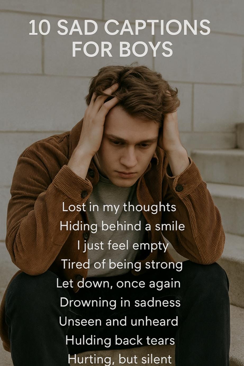 125+ Sad Captions for Boys Who Have Something to Say — Trending Us