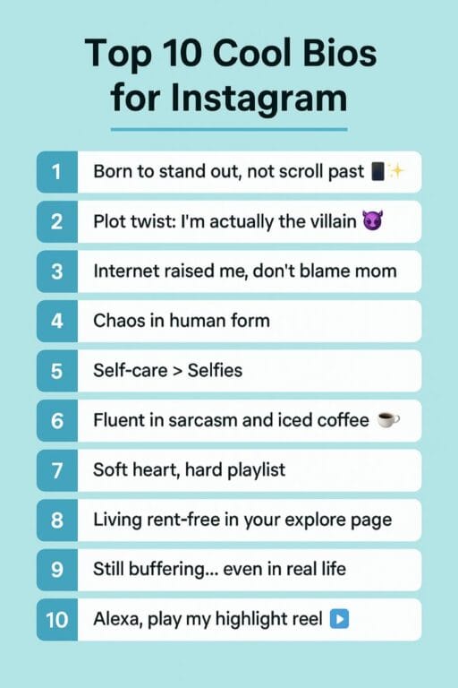 150+ Top Cool Bios for Instagram to Flex Without Saying — Trending Us