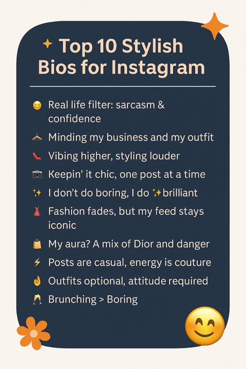 111+ Best Stylish Bios for Instagram That Deserve a Compliment ...