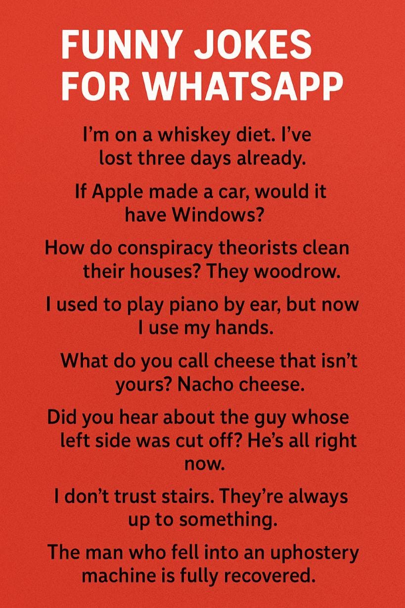 90+ Funny Jokes for WhatsApp — Trending Us