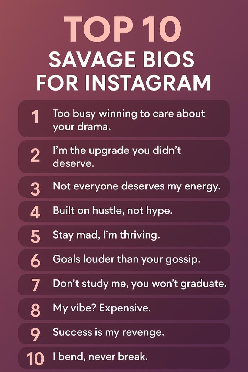 100+ Best Savage Bios for Instagram to Give a Shocker — Trending Us