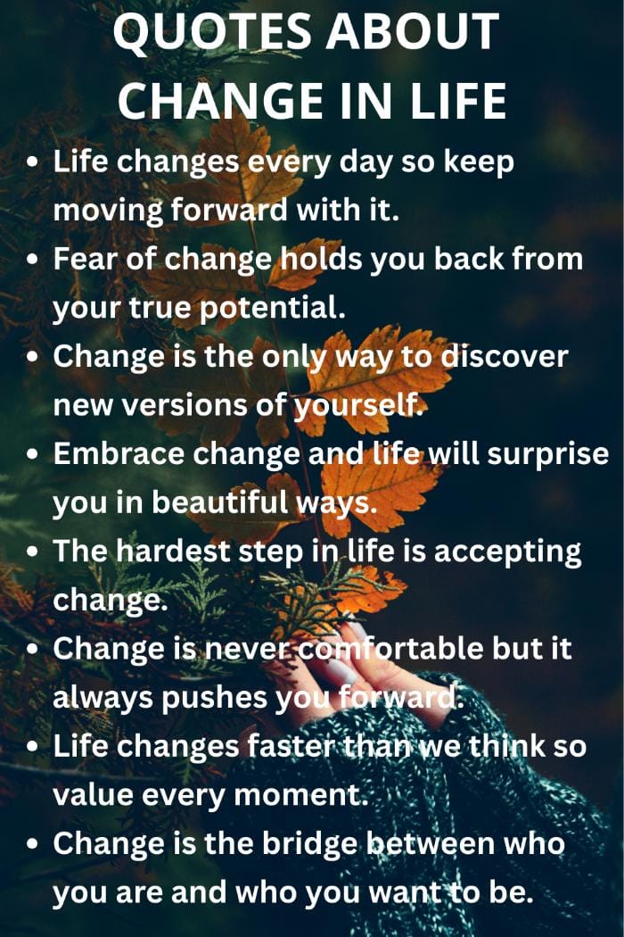 100 Quotes about Change in Life — Trending Us
