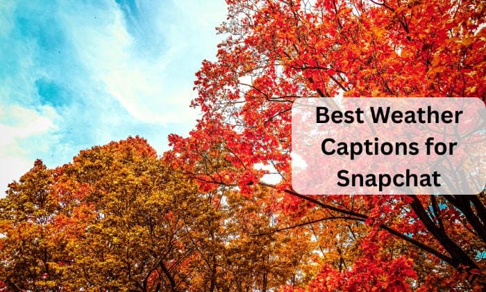 50+ Trending Weather Captions for Snapchat to Share With Friends ...
