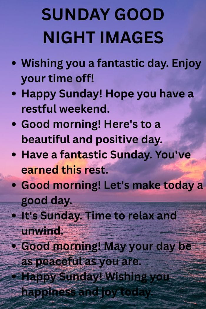 17+ Sunday Good Night Images & Quotes to Send — Trending Us