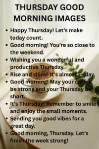 20+ Best Thursday Good Morning Images to Send — Trending Us