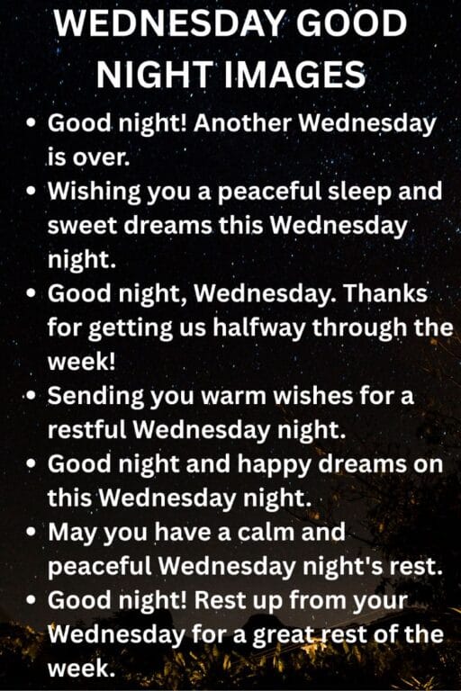 20+ Best Wednesday Good Night Images — Trending Us
