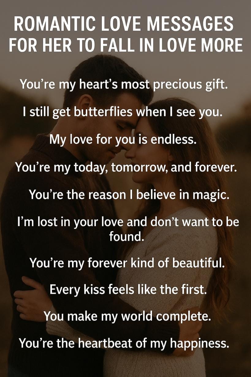 85+ Romantic Love Messages for Her to Fall in Love More — Trending Us