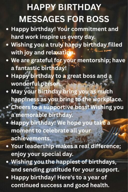 50+ Happy Birthday Messages for Boss to Make Him Smile — Trending Us