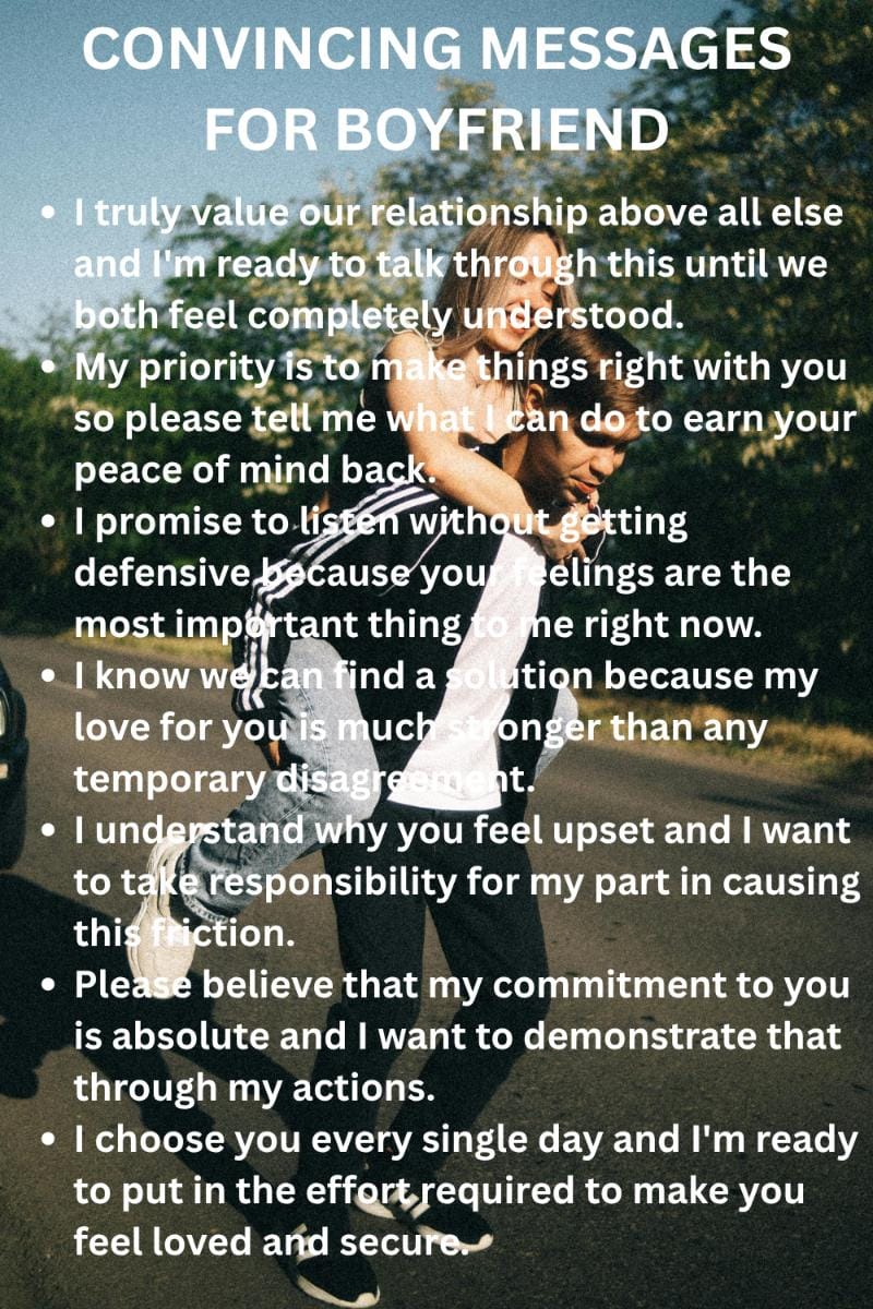 50+ Convincing Messages for Boyfriend for all Situations — Trending Us