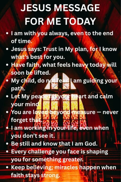 70+ Jesus Message for Me Today — Trending Us