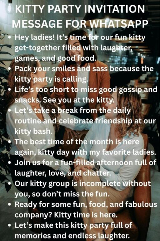 70+ Kitty Party Invitation Messages for WhatsApp — Trending Us