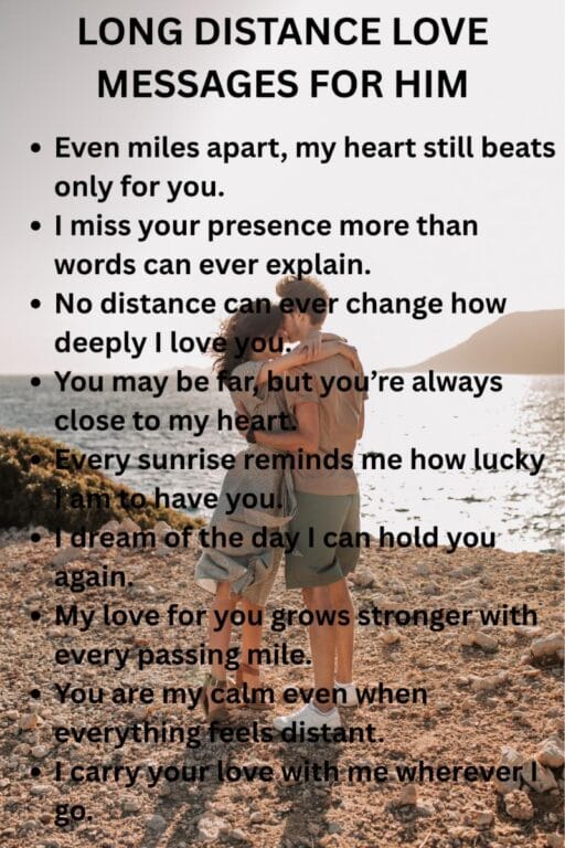 75+ Long Distance Love Messages for Him — Trending Us