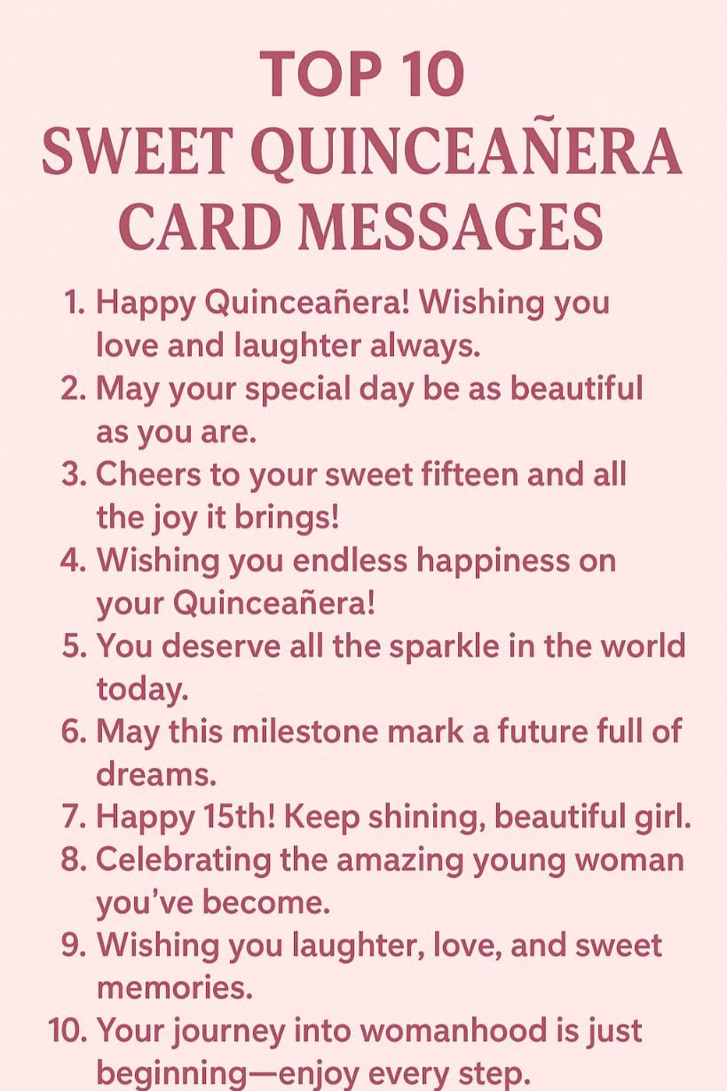 What to Write on a Quinceañera Card? (60+ Message Ideas) — Trending Us