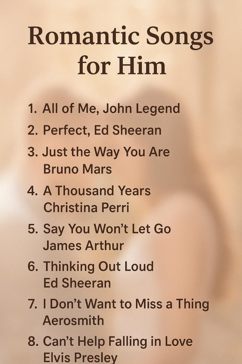 135+ Good Romantic Songs for Him to Express Love — Trending Us