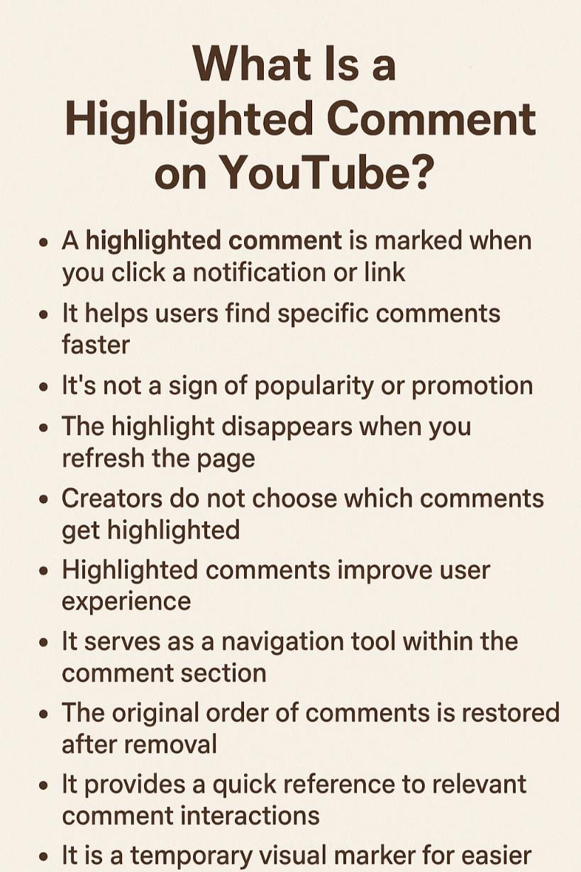 What Is a Highlighted Comment on YouTube? (Detailed Explanation ...