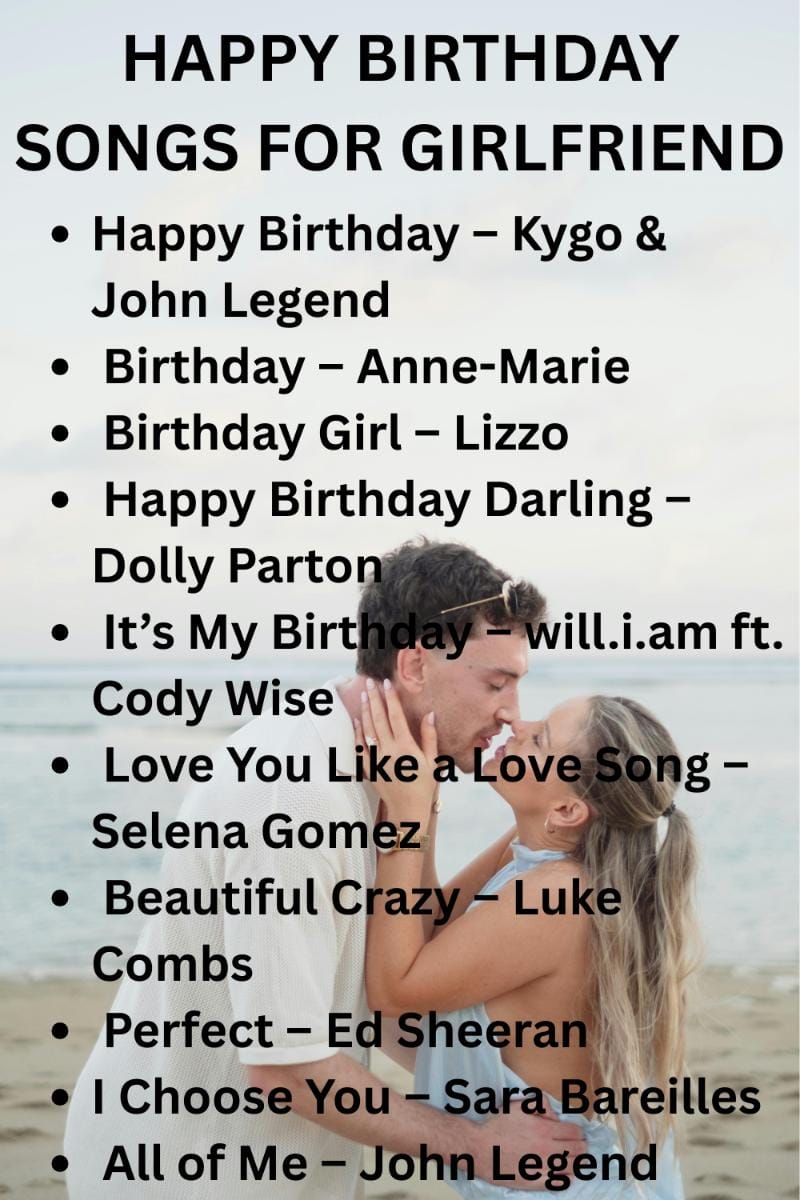 60+ Happy Birthday Songs for Girlfriend’s Special Day — Trending Us