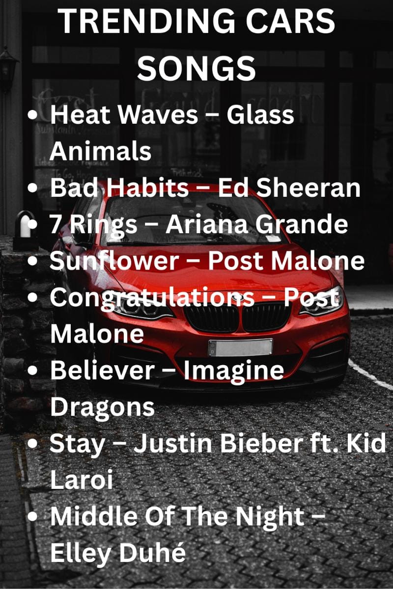 50+ Trending Cars Songs to Feel The Rush — Trending Us
