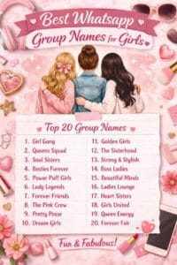 100+ Trending WhatsApp Group Names for Girls — Trending Us