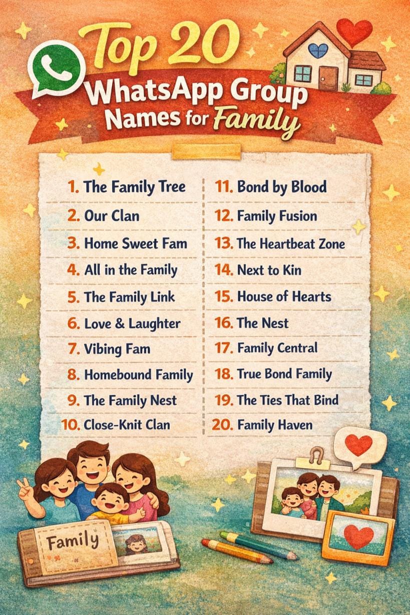 111+ Trending WhatsApp Group Names for Family — Trending Us