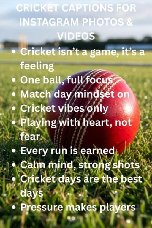 100+ Cricket Captions for Instagram Photos & Videos — Trending Us