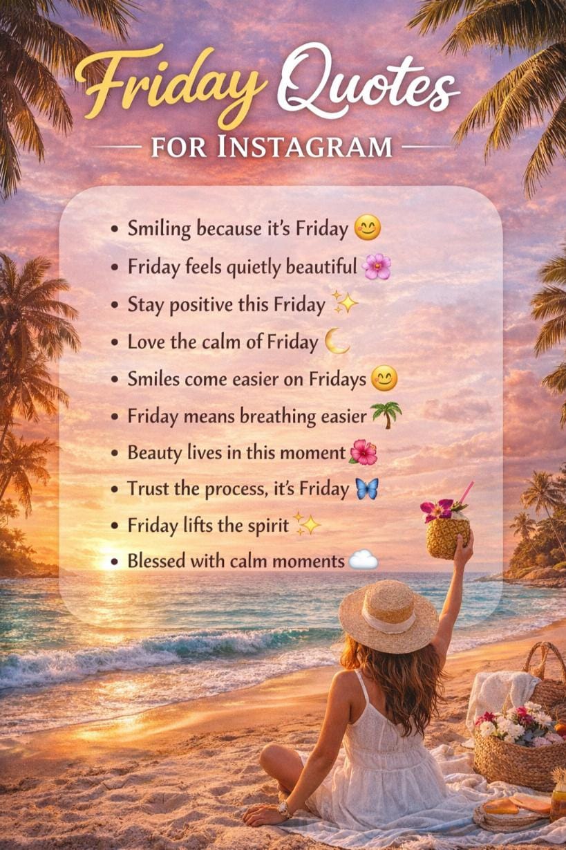 72 Friday Quotes for Instagram Posts & Reels — Trending Us