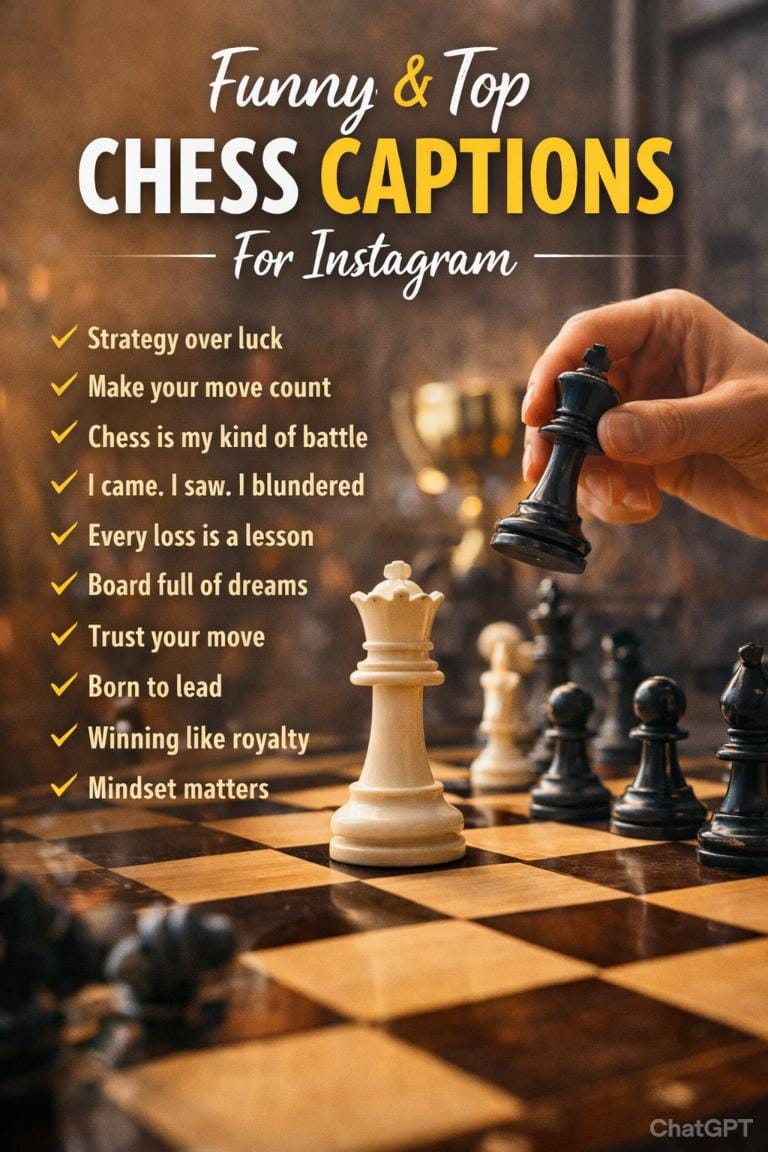 90+ Funny & Top Chess Captions for Instagram — Trending Us