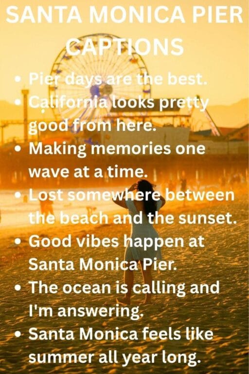 99+ Fun & Instagram-Worthy Santa Monica Pier Captions — Trending Us